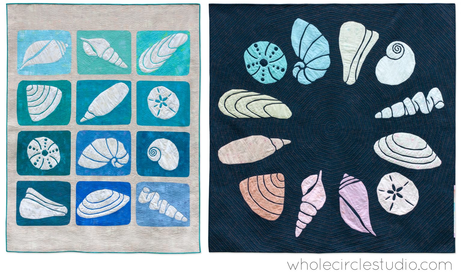 Shoreline Shells quilt blocks bonus videos + tips | whole circle studio