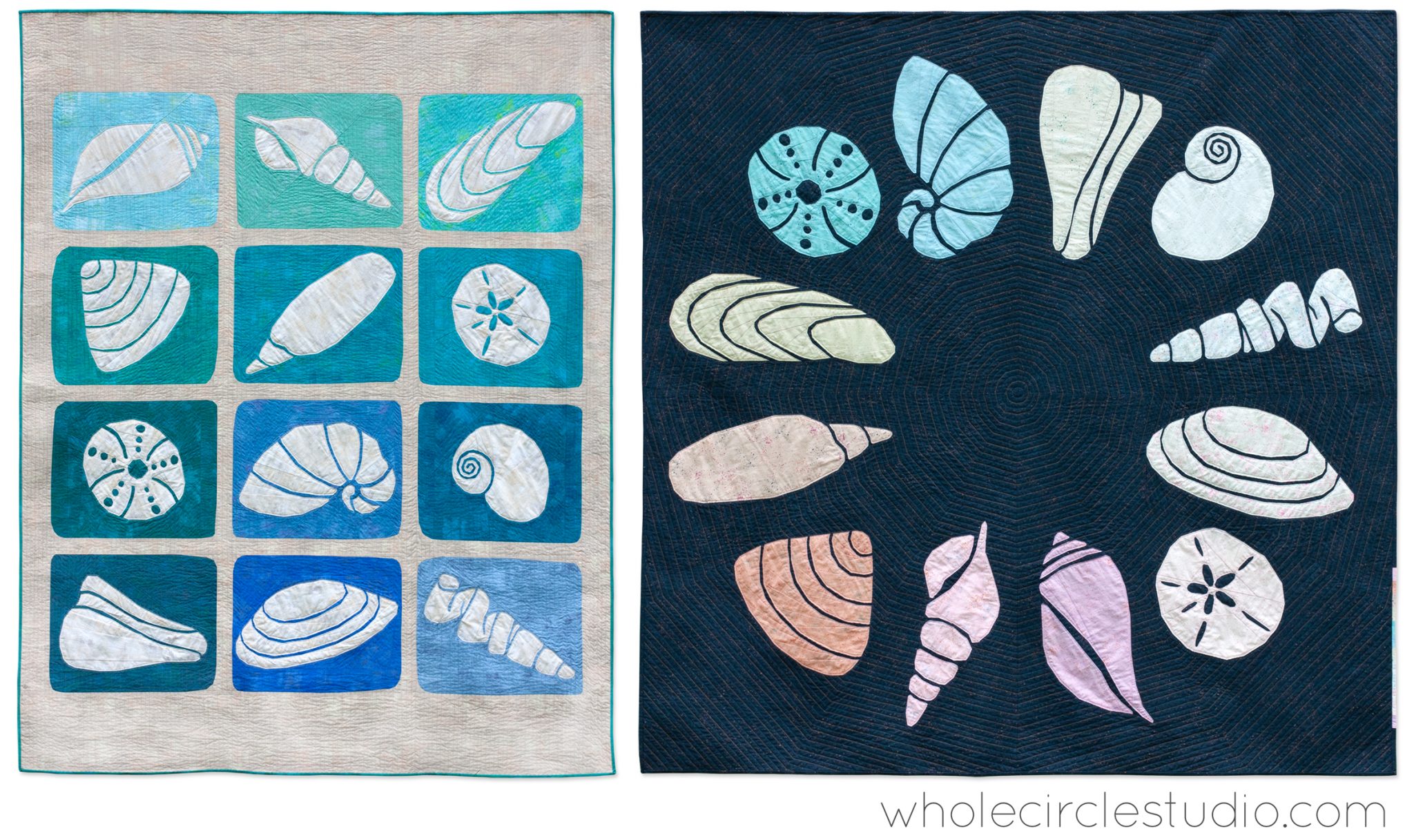 Shoreline Shells quilt blocks bonus videos + tips | whole circle studio